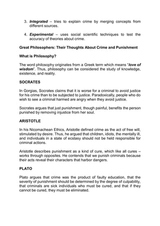 THeories-of-Crime-Causation-Module LEA 02 | PDF