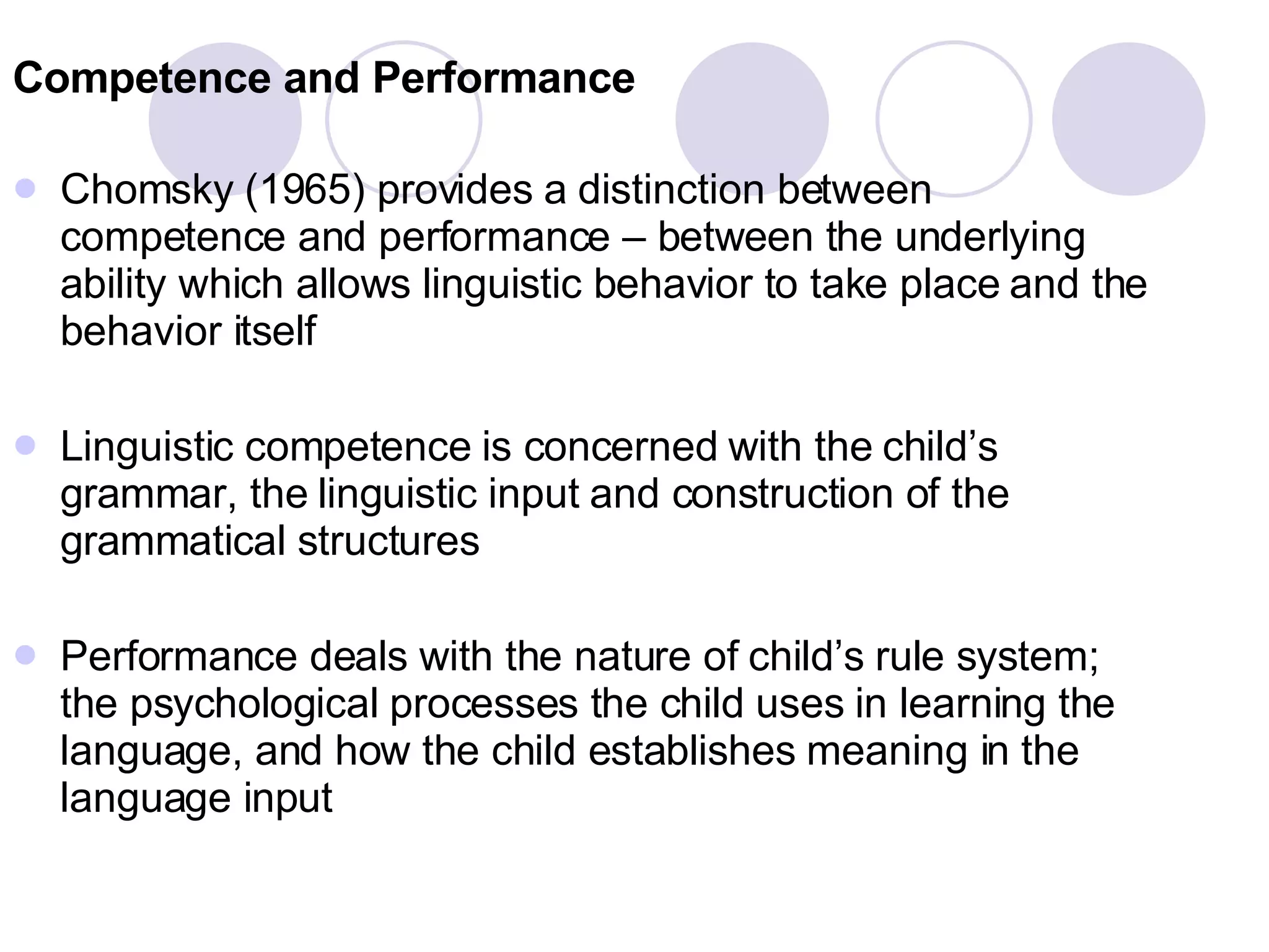Theories Of Language Acquisition[1] | PPT