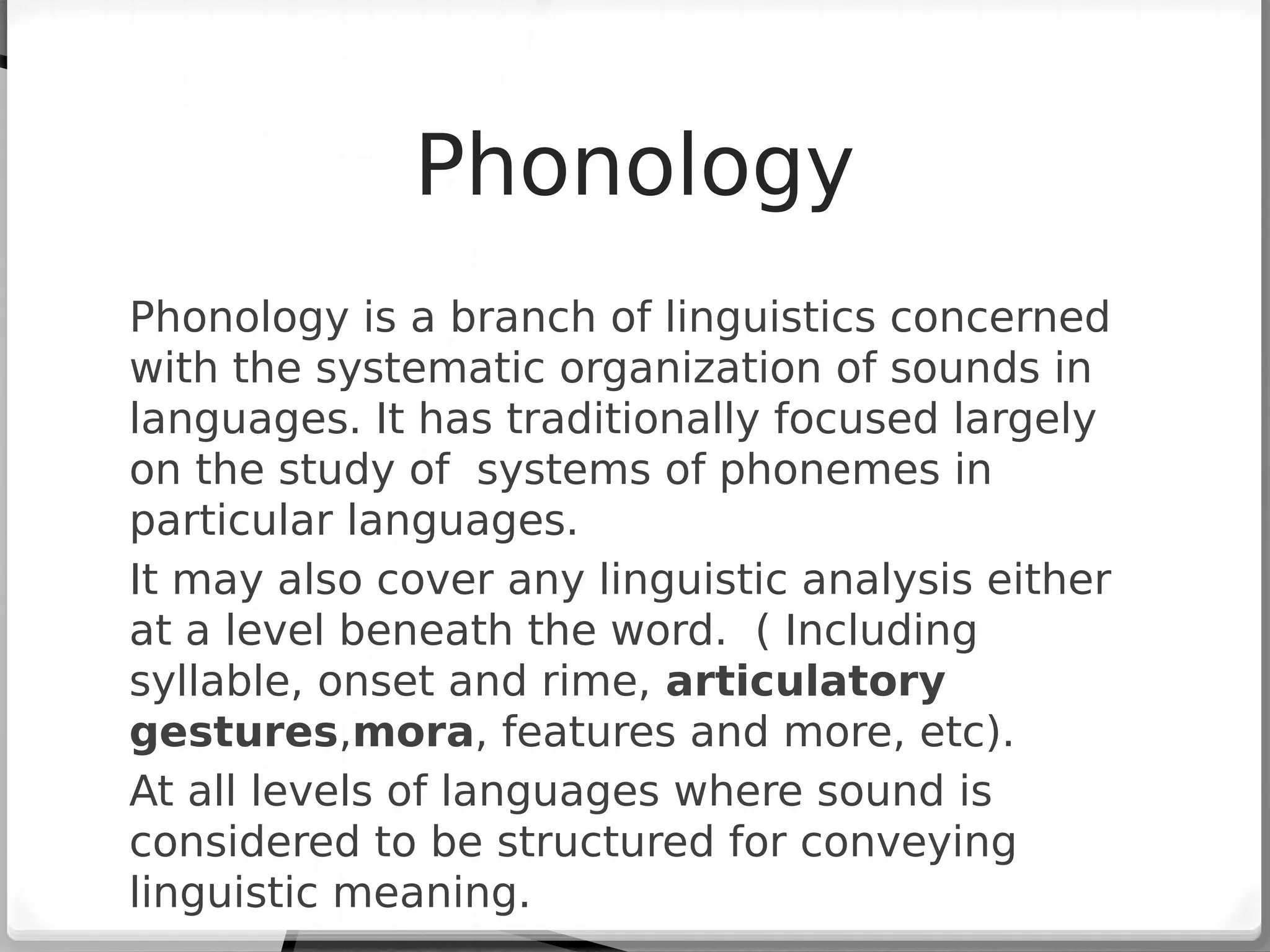 Phonetics, Phonology, Semantics, and Lexicon | PDF