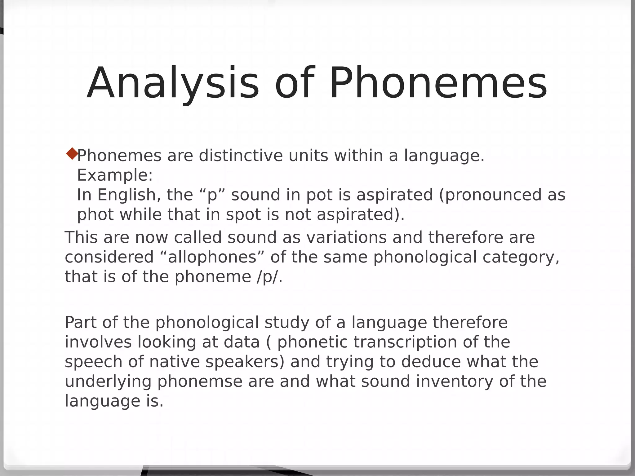 Phonetics, Phonology, Semantics, and Lexicon | PDF