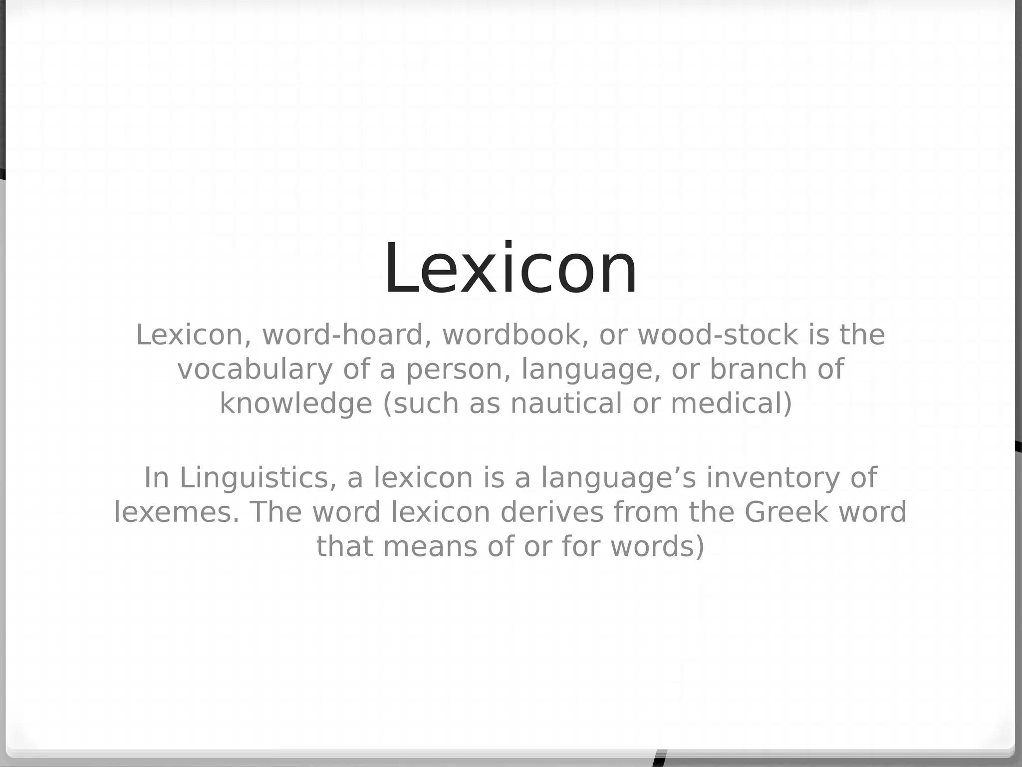 Phonetics, Phonology, Semantics, and Lexicon | PDF