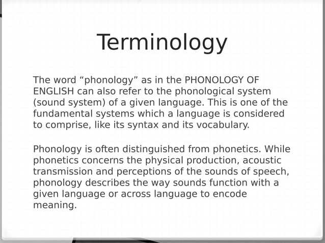 Phonetics, Phonology, Semantics, and Lexicon | PDF | Dental Health ...