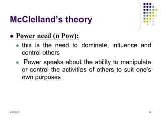 Theories of motivation | PPTX
