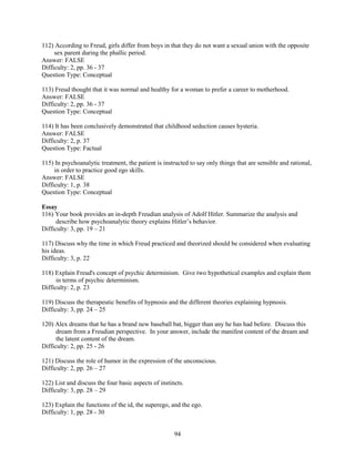 Theories of Personality Understanding Persons 6th Edition Cloninger ...