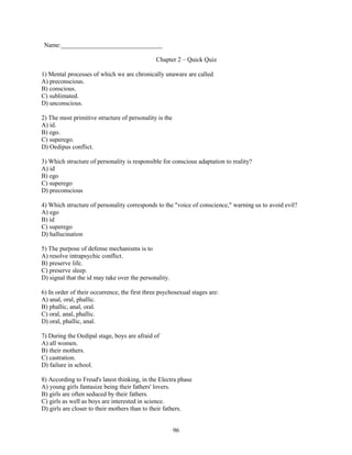 Theories of Personality Understanding Persons 6th Edition Cloninger ...