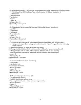 Theories of Personality Understanding Persons 6th Edition Cloninger ...