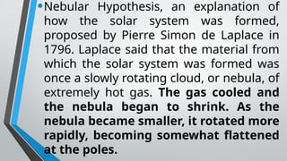 THEORIES-OF-solarsystem reviewer for grade 11 students | PPTX | Physics ...