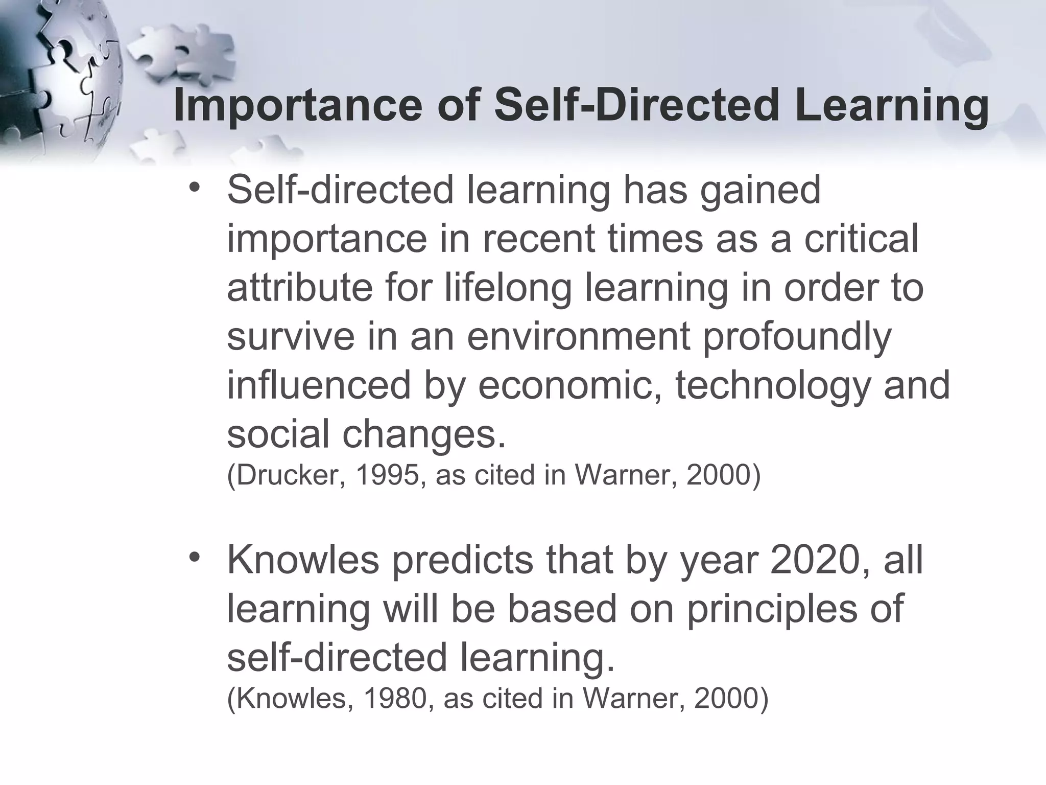 Theories of Teaching and Learning: The Staged Self-Directed Learning ...