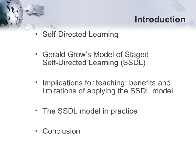Theories of Teaching and Learning: The Staged Self-Directed Learning ...