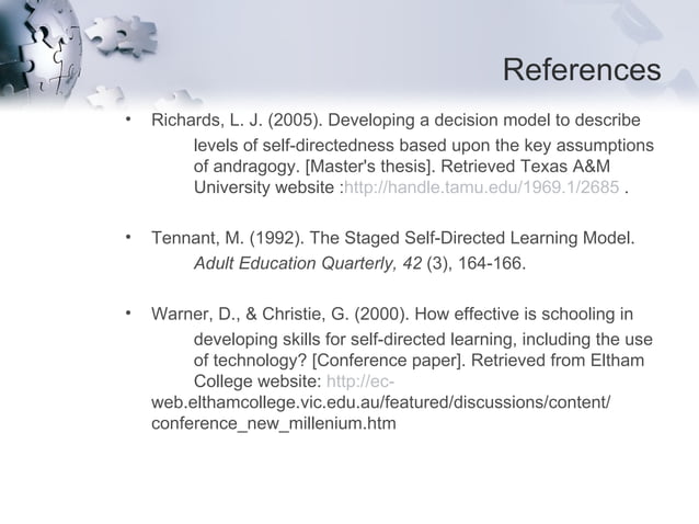 Theories of Teaching and Learning: The Staged Self-Directed Learning ...