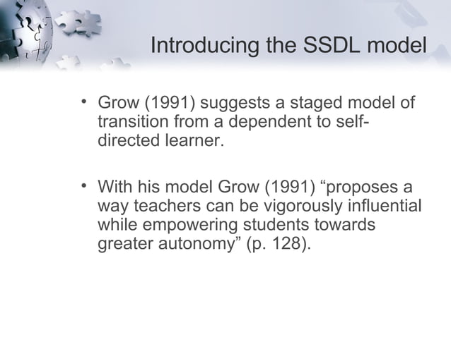 Theories of Teaching and Learning: The Staged Self-Directed Learning ...