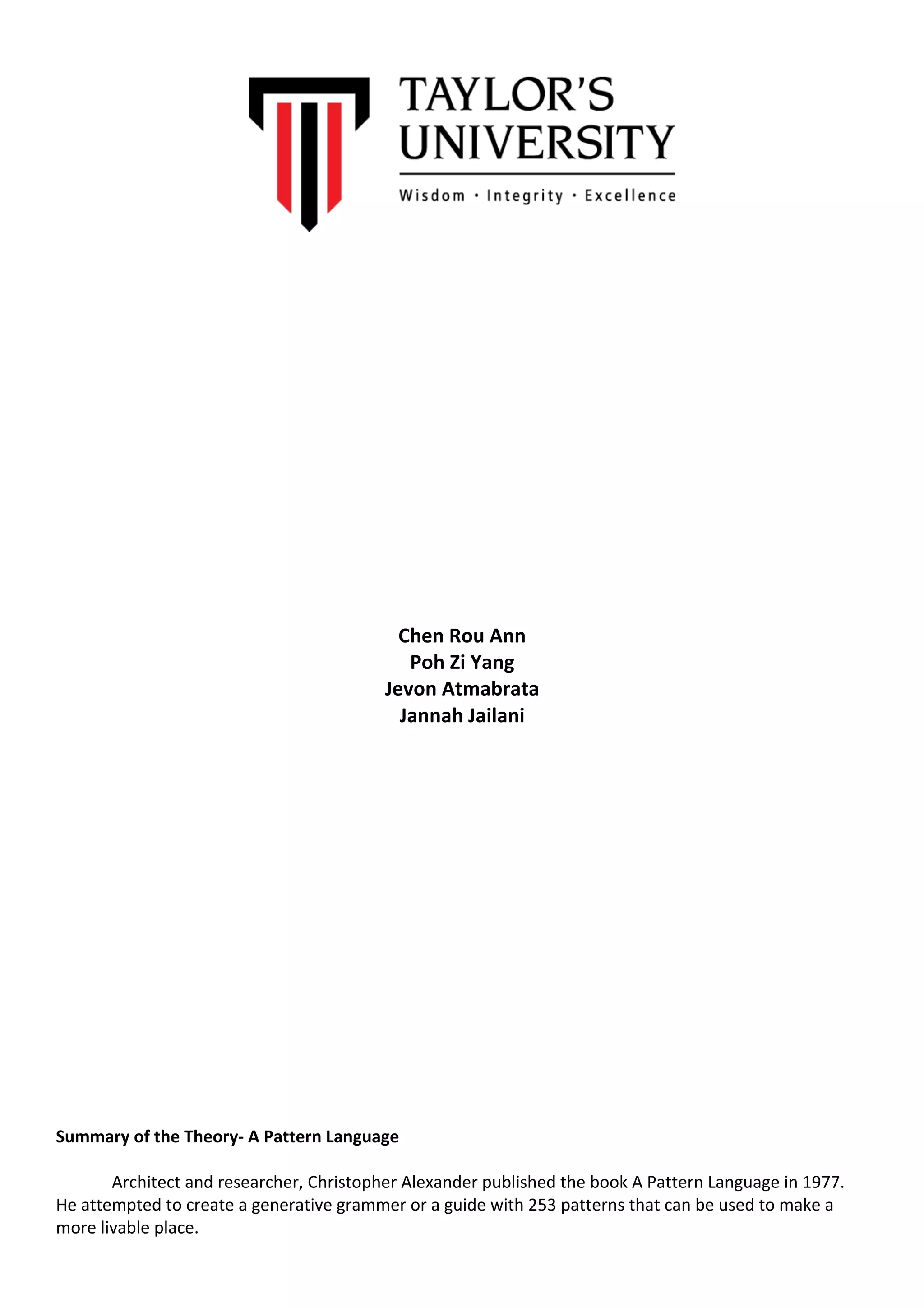 Theories Project 1 Part 1 | PDF | Developmental Sites | Real Estate