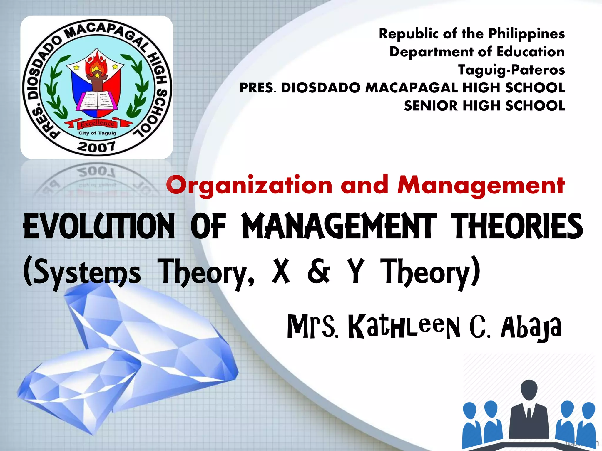 Systems Theory and X & Y Theory | PDF