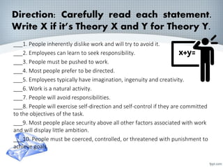 Systems Theory and X & Y Theory | PDF