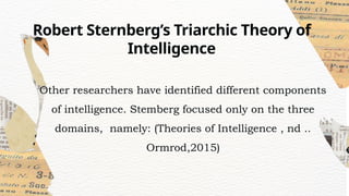 Theories About Intelligence powerpoint presentation | PPTX