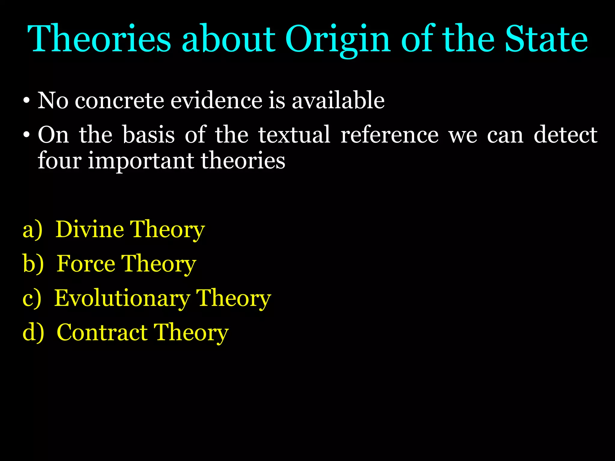 Theories About Origin of State | PPTX