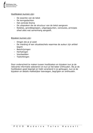 Theorie samenvatten | PDF
