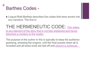 Theories and codes | PPTX