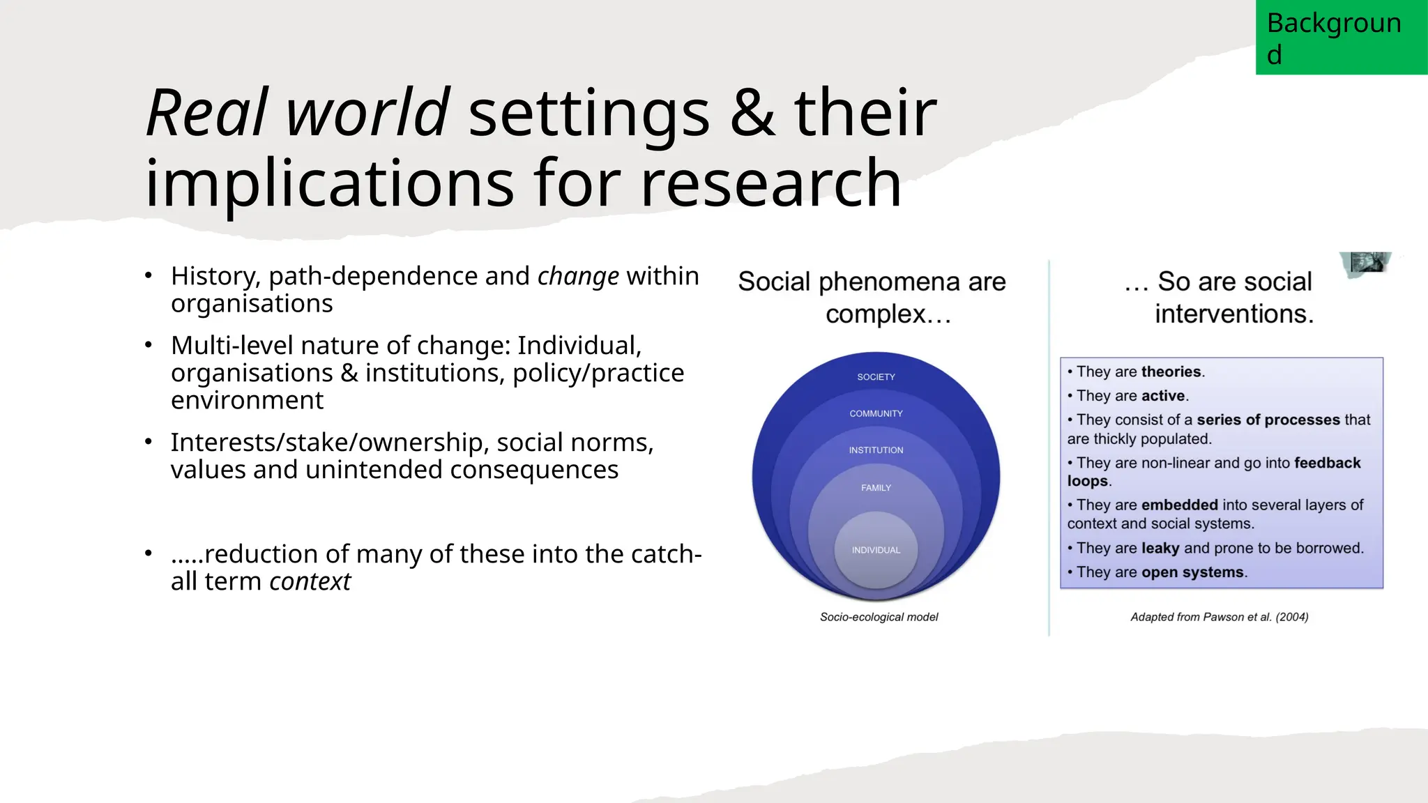 Theories & frameworks in Implementation Research | PPT