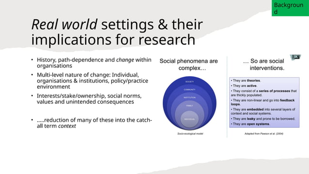 Theories & frameworks in Implementation Research | PPT