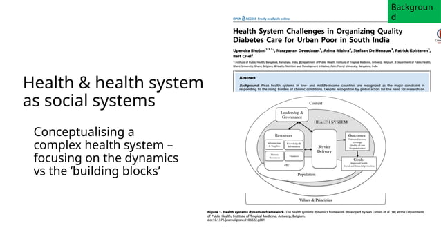 Theories & frameworks in Implementation Research | PPT