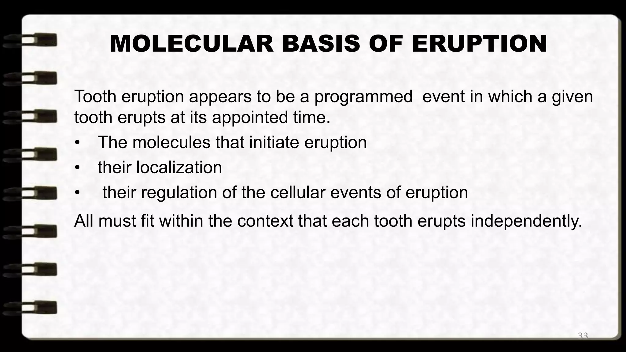 Theories and mechanism of eruption of primary and | PPTX