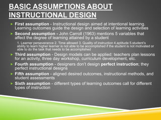 Theories and models of learning instruction revised | PPTX