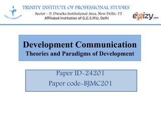 Theories and paradigms of development | PPTX
