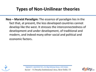 Theories and paradigms of development | PPTX