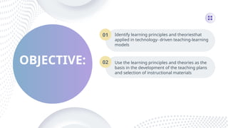 Theories and Principles in the Use and Design of Technology- Driven ...