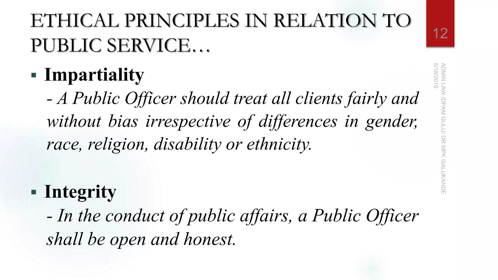 Theories and principles of ethics and public governance copy | PPTX