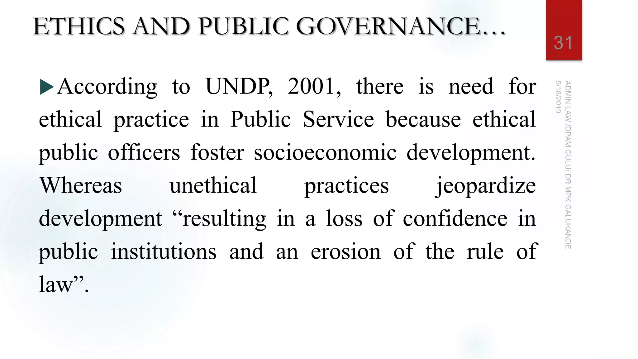 Theories and principles of ethics and public governance copy | PPTX