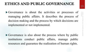 Theories and principles of ethics and public governance copy | PPTX