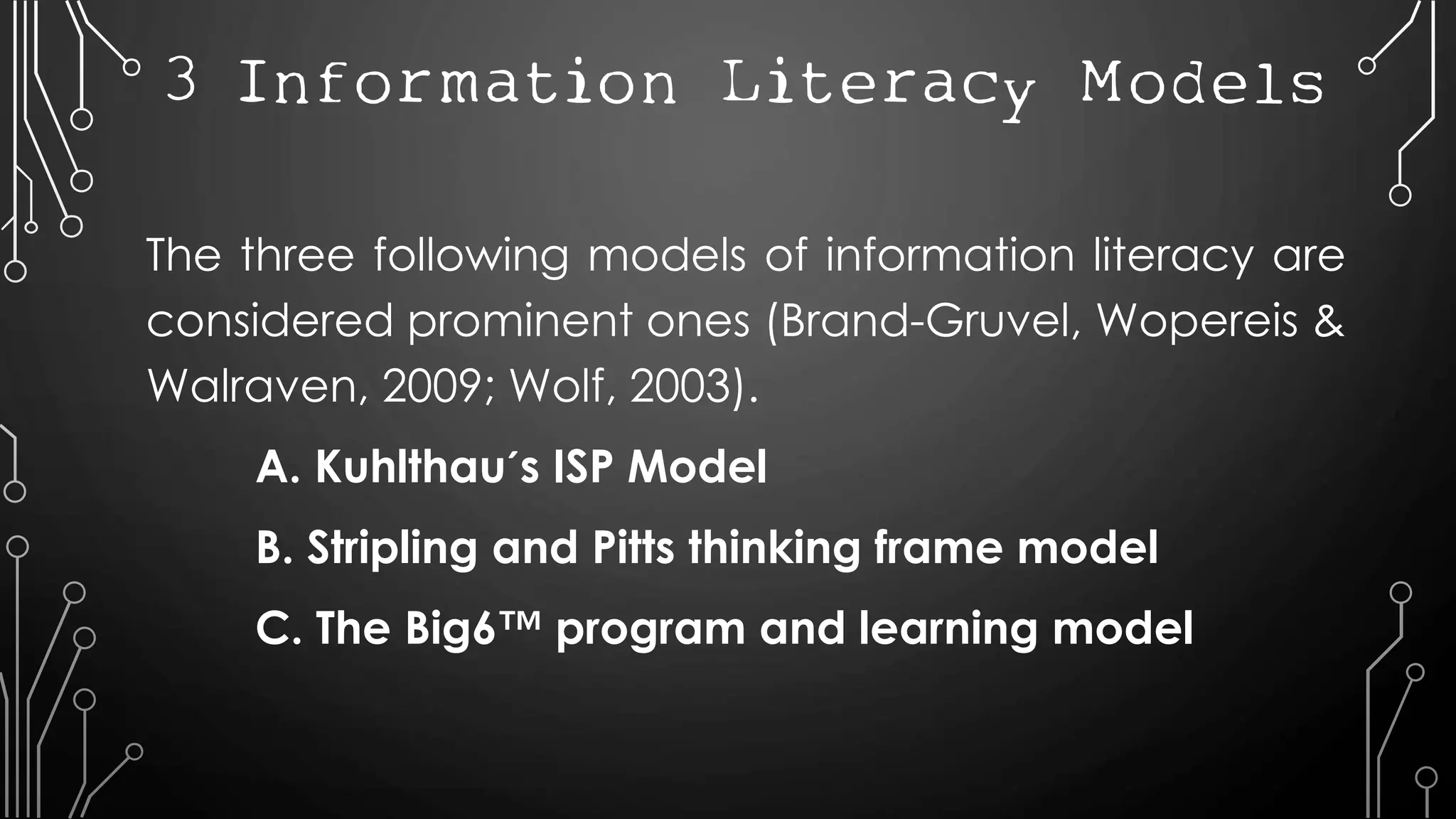 Theories and Principles of Information Literacy | PDF