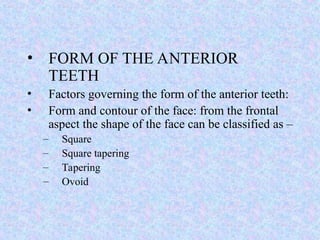 Theories behind the selection of teeth in complete denture.ppt