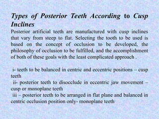 Theories behind the selection of teeth in complete denture.ppt