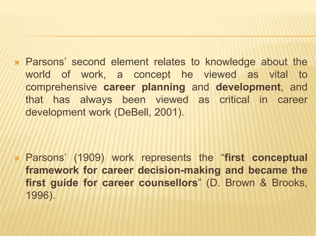 Theories career development counseling | PPTX | Career Advice | Careers