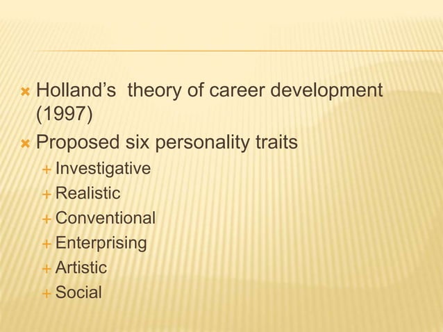 Theories career development counseling | PPTX | Career Advice | Careers