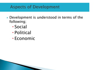Theories Concepts and Models of Development | PDF