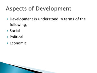 Theories, Concepts and Models of Development | PPT