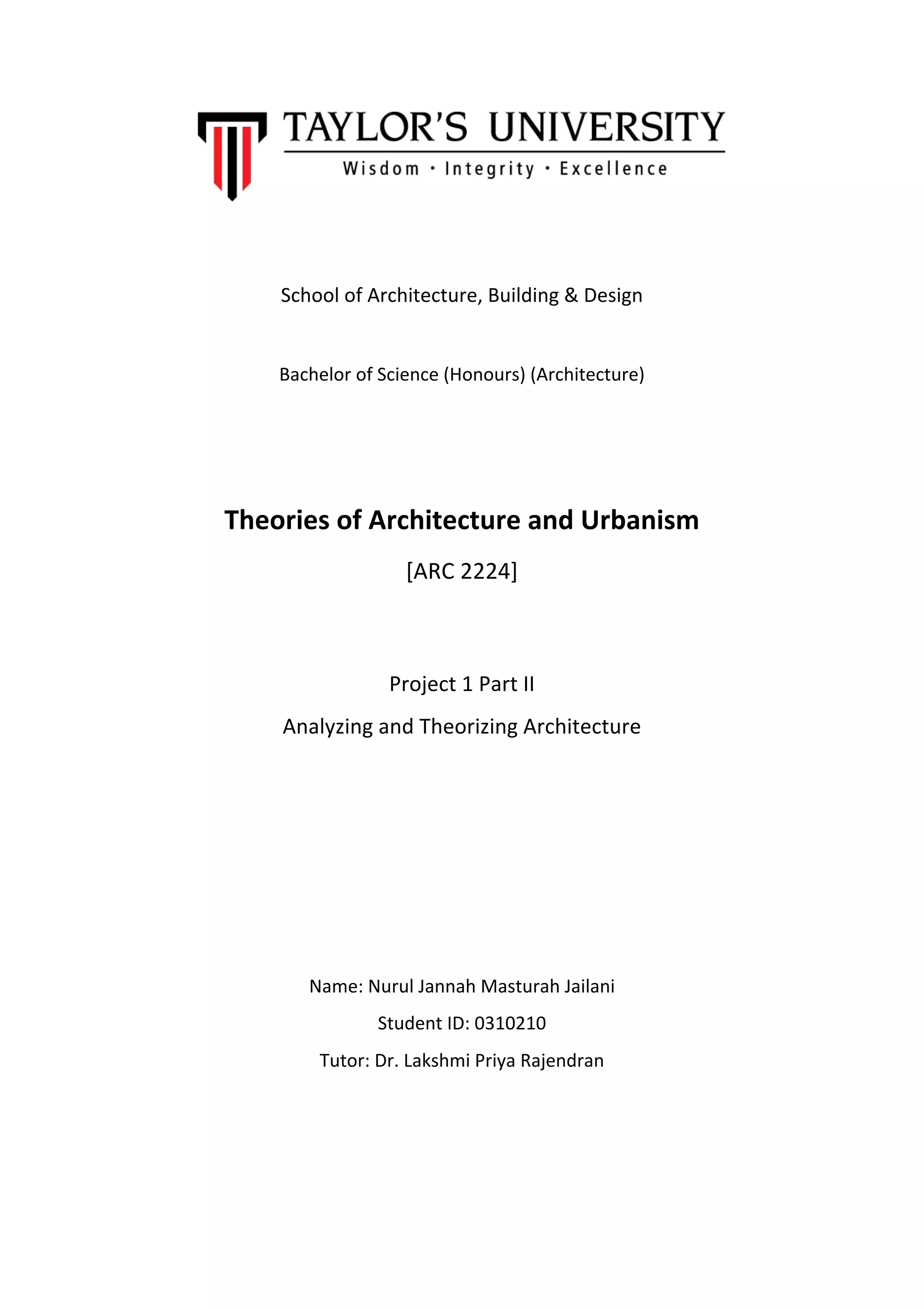 Theories Project 1 final | PDF