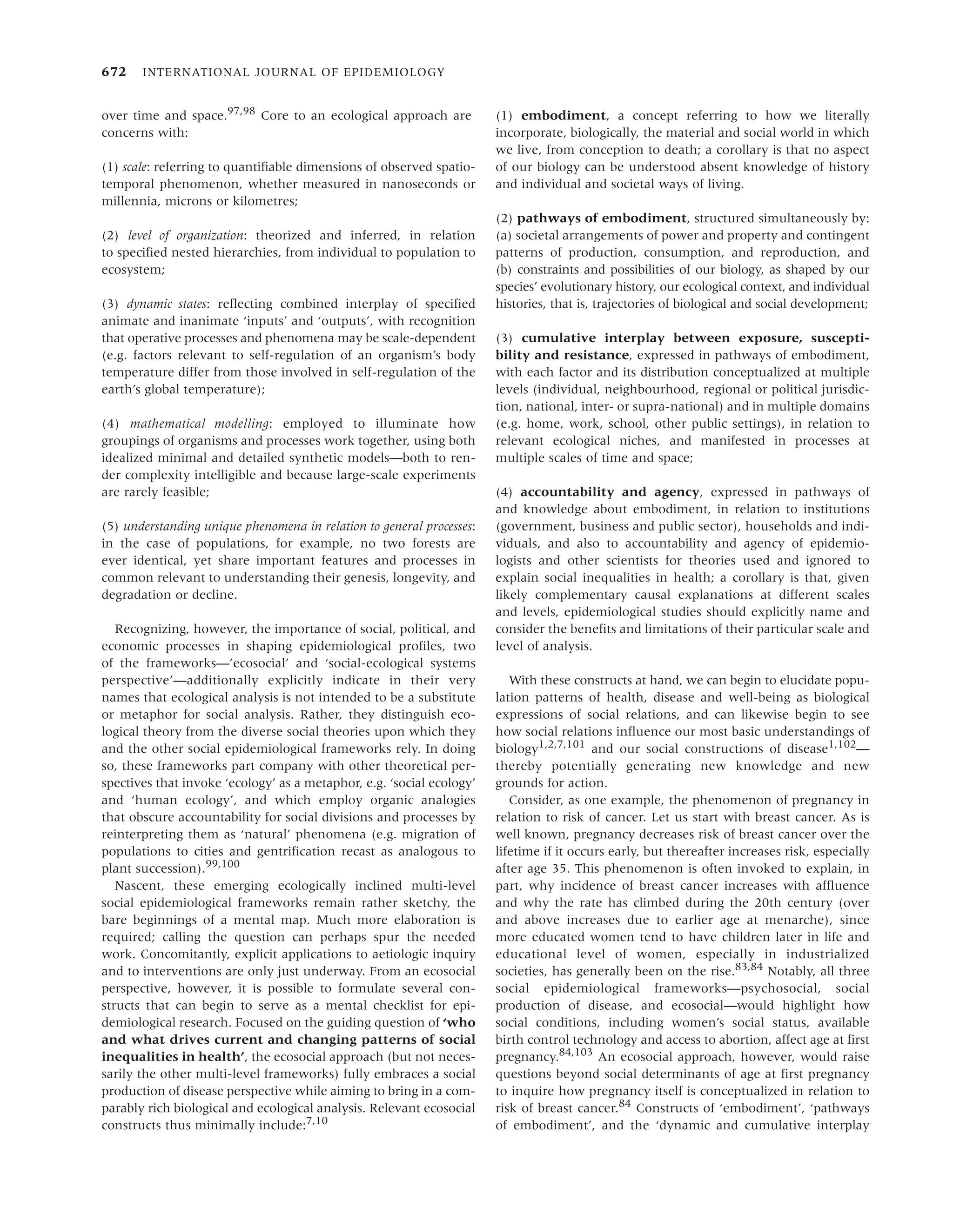 Theories for social epidemiologu in the 21st century an ecosocial ...