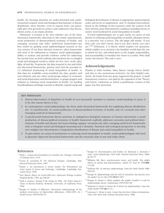 Theories for social epidemiologu in the 21st century an ecosocial ...