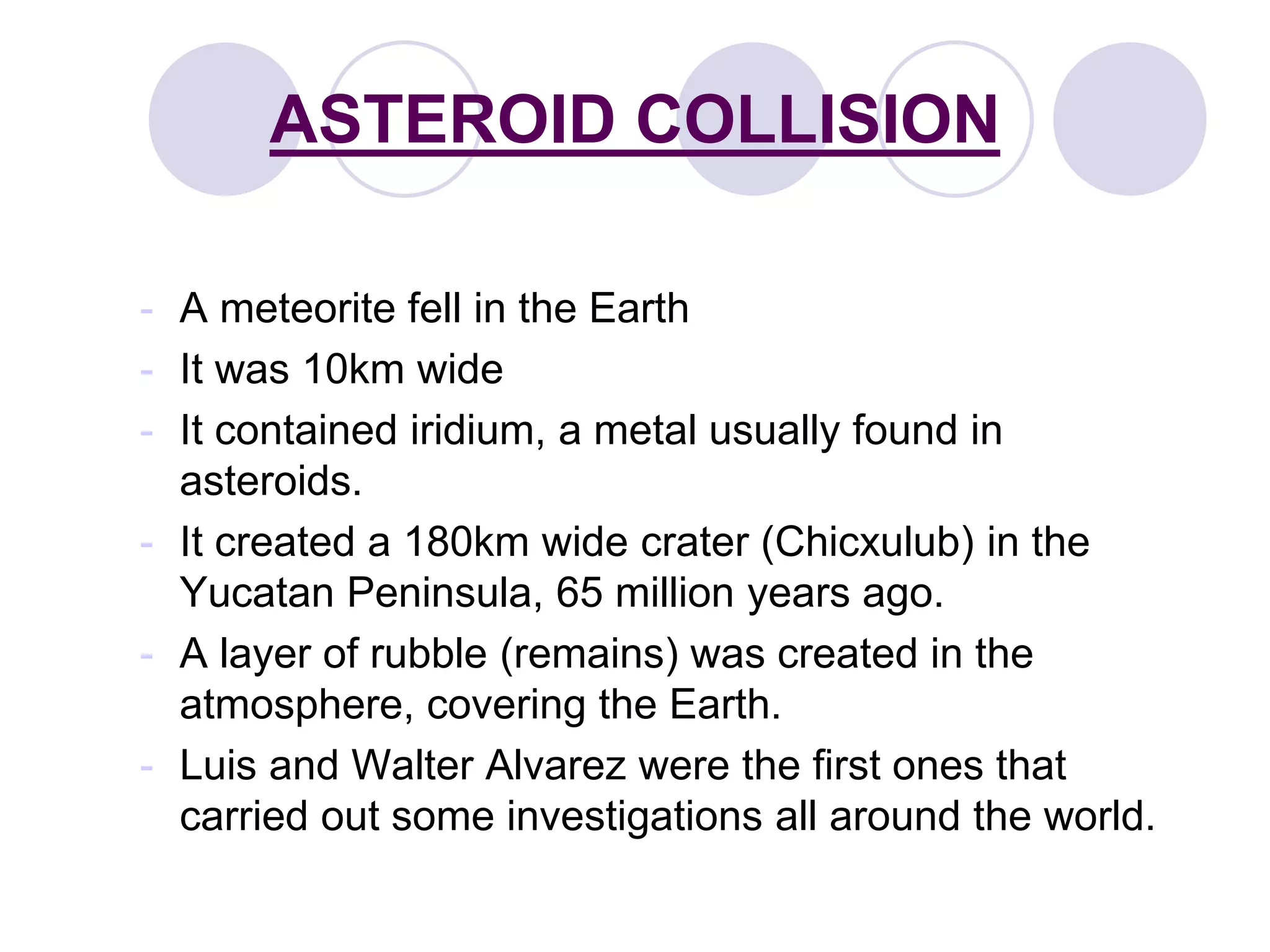 Theories for the extinction of dinosaurs | PPTX