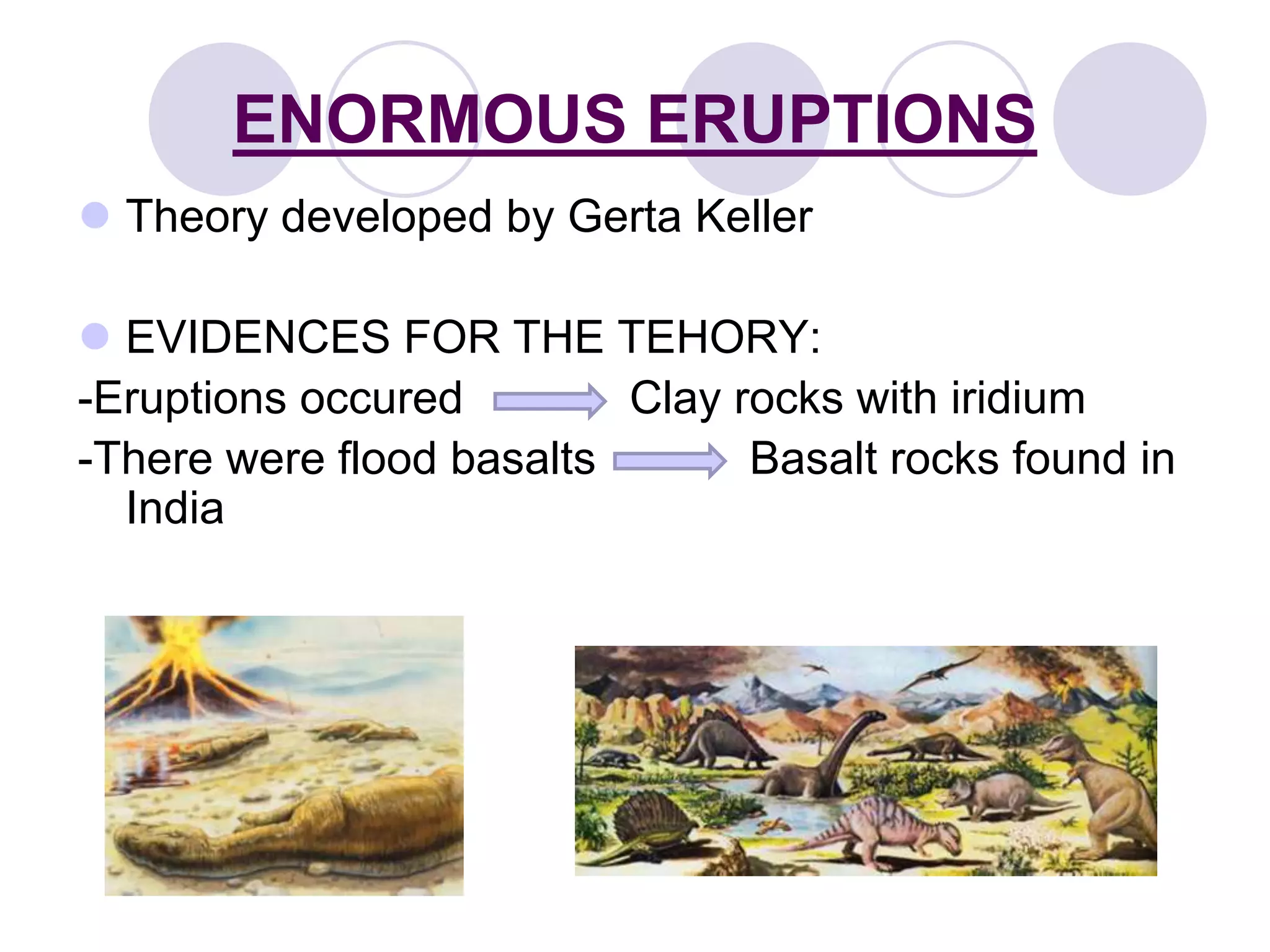 Theories for the extinction of dinosaurs | PPTX