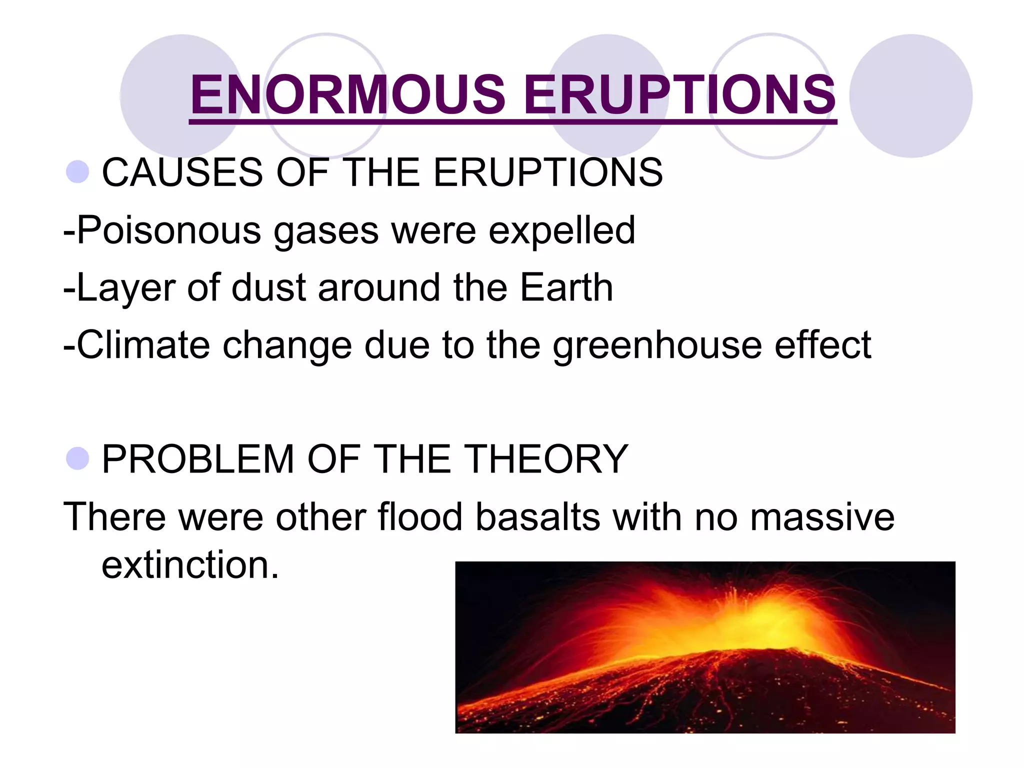 Theories for the extinction of dinosaurs | PPTX