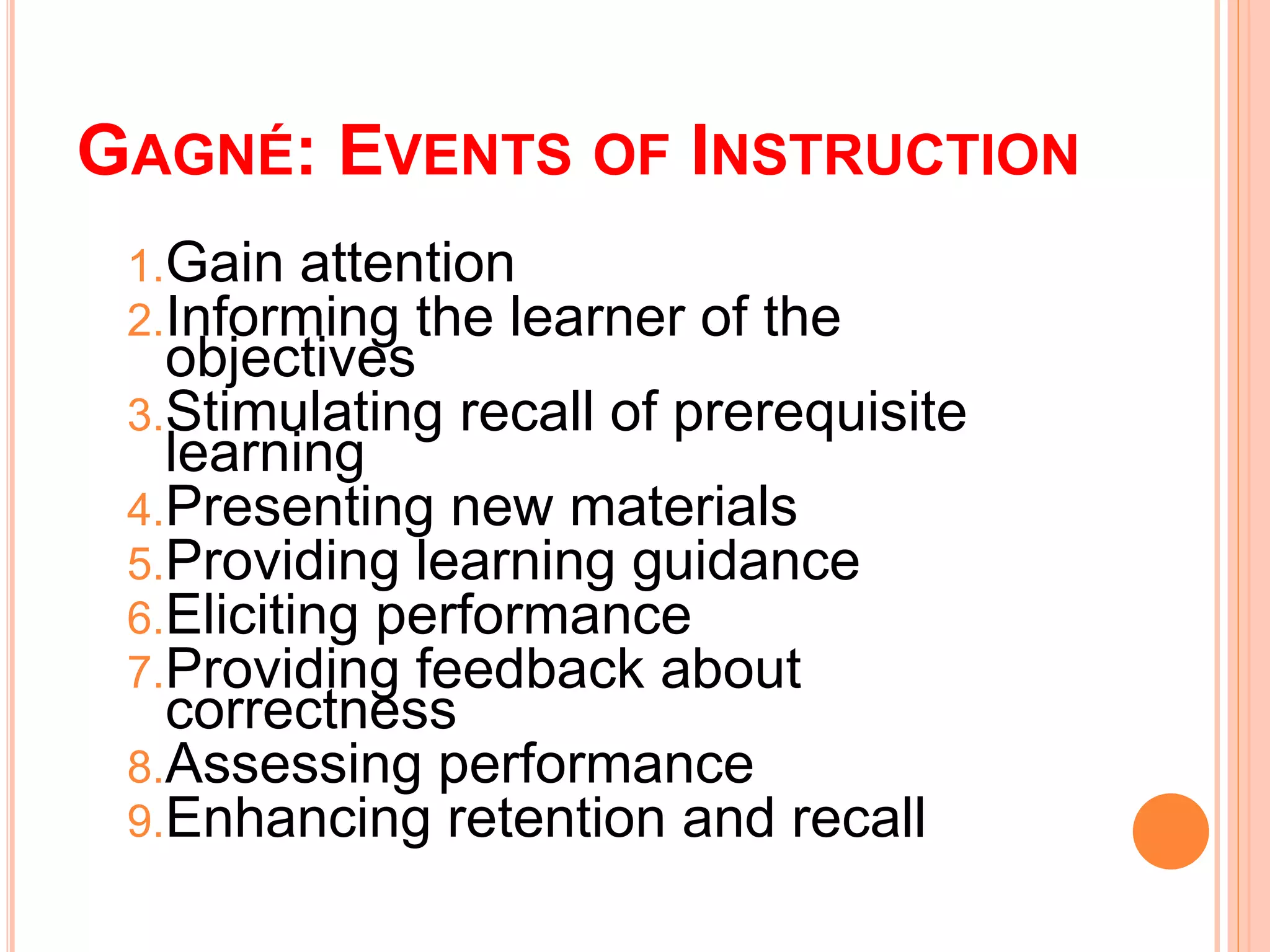 Theories governing instructional materials development | PPTX