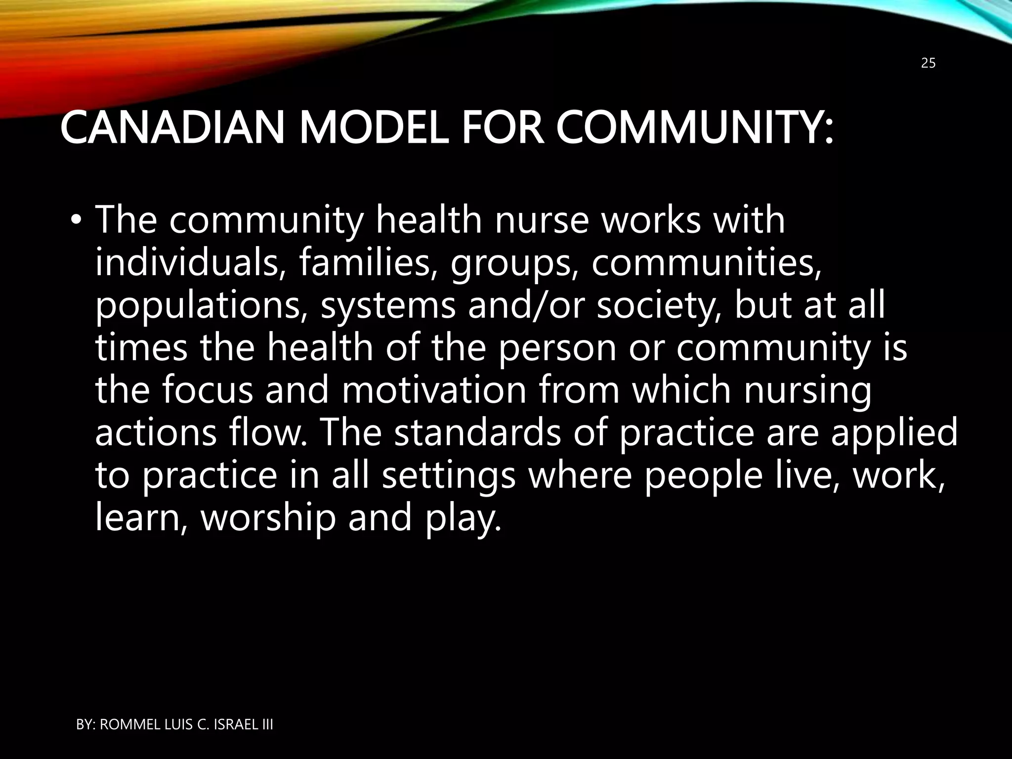 THEORIES IN COMMUNITY HEALTH NURSING PRACTICE | PPT