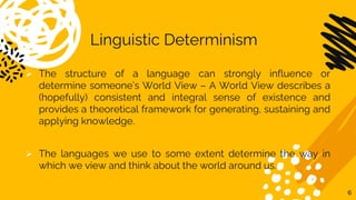 Theories in Language and Culture | PDF