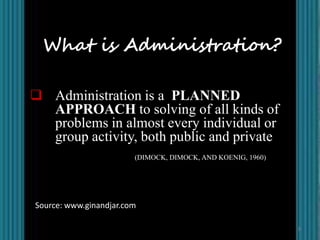 Theories in Public Administration | PDF